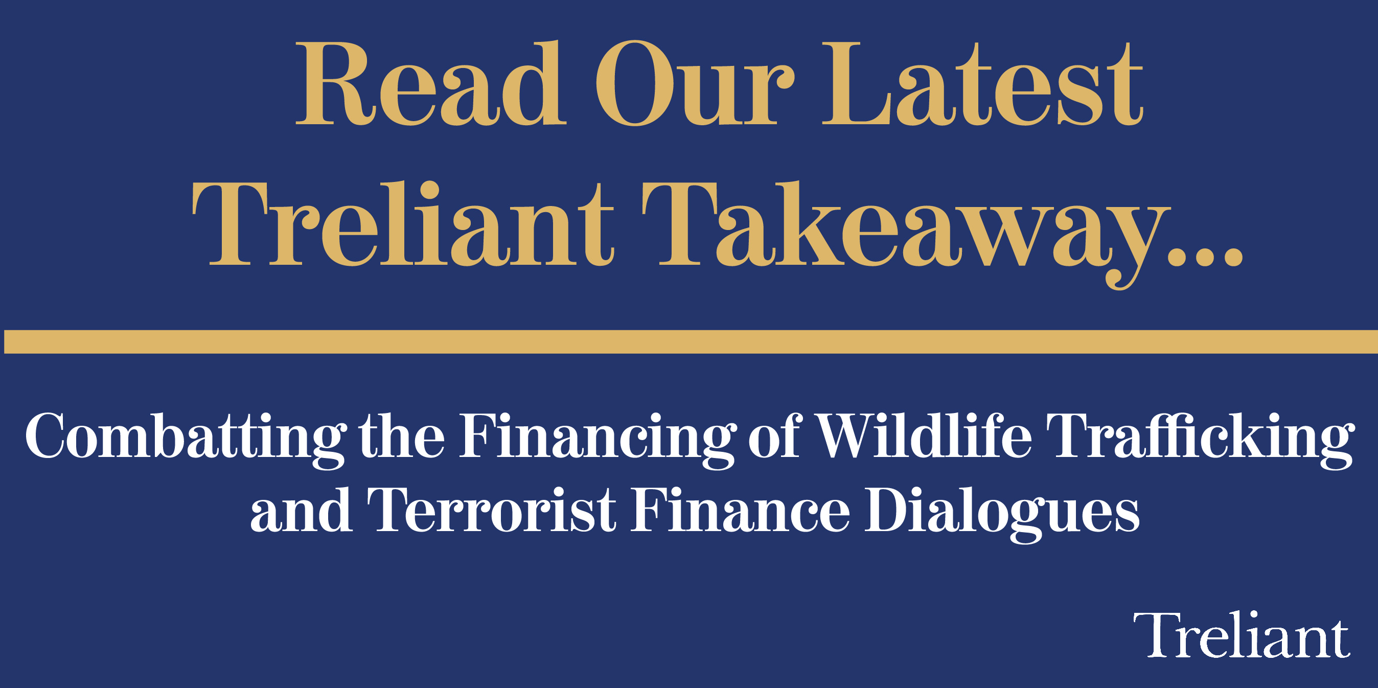 Treliant Takeaway...FinCEN and South African Financial Intelligence ...